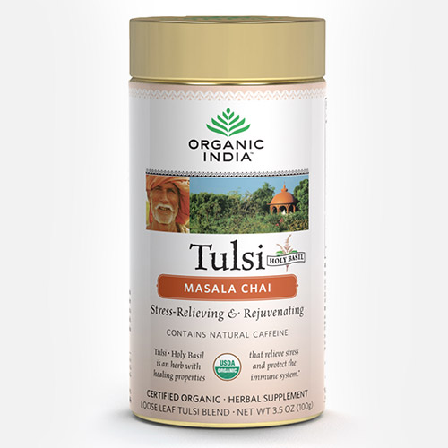 Tulsi Tea Masala Chai - Blik (Organic India) - Ayurveda bij het ...